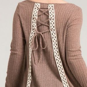 Fashionomics | Tops | Lace Up Back Top | Poshmark